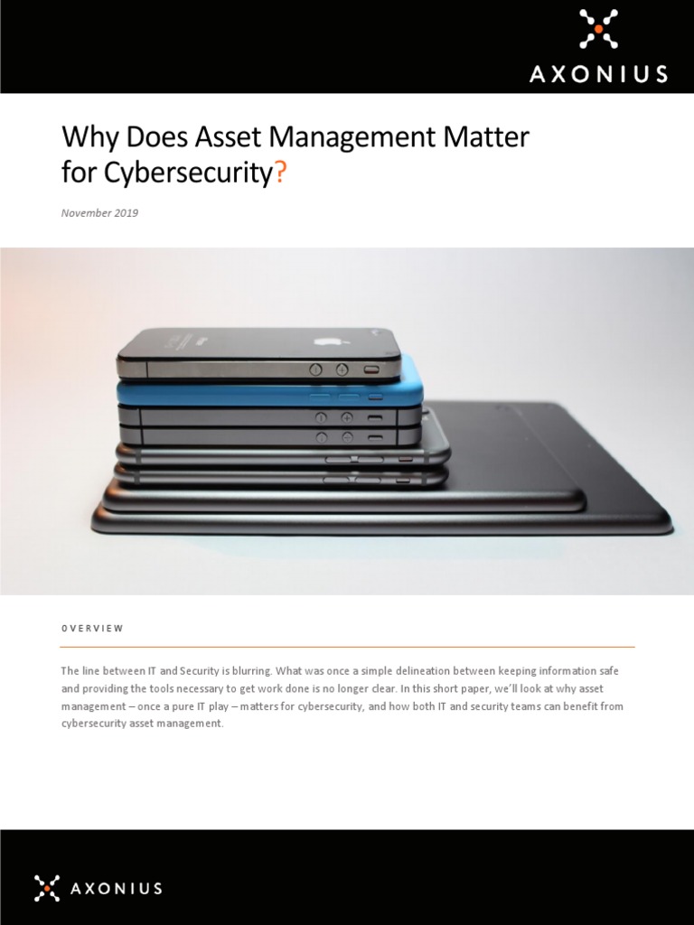 Axonius Whitepaper - Why Does Asset Management Matter For Cybersecurity ...