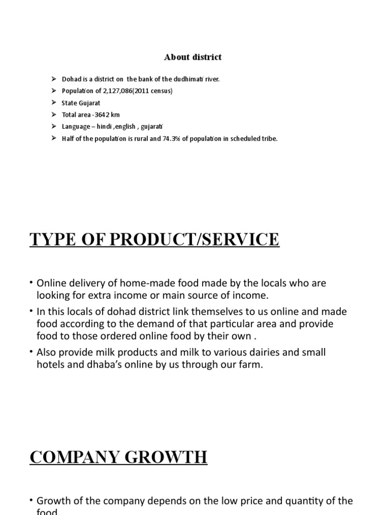 Dohad District Online Food Delivery Service | PDF | Social Science