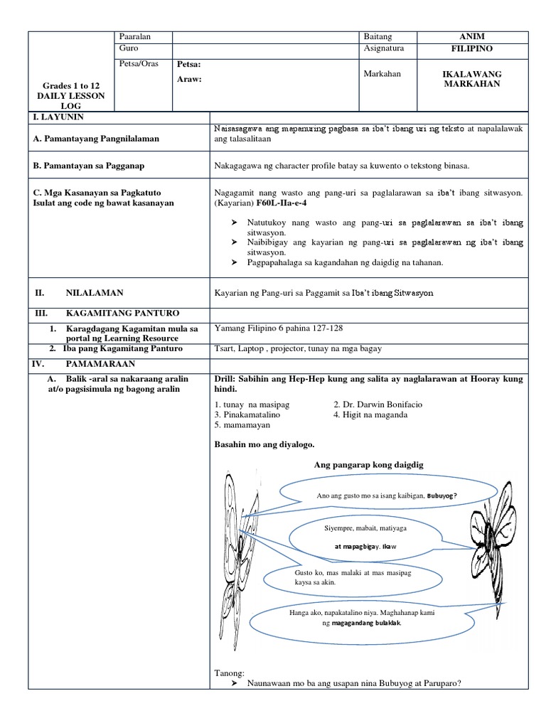Kayarian NG Pang-Uri GR.6 LP | PDF