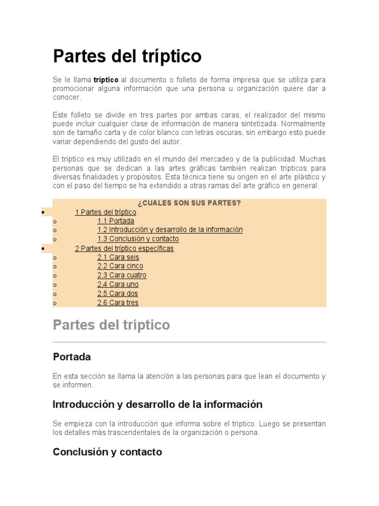 Partes Del Tríptico | PDF | Informática y tecnología de la información ...