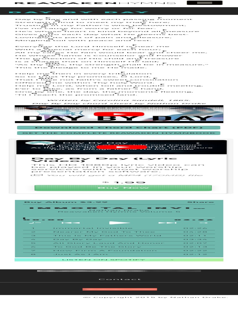 Day by Day Chords | PDF