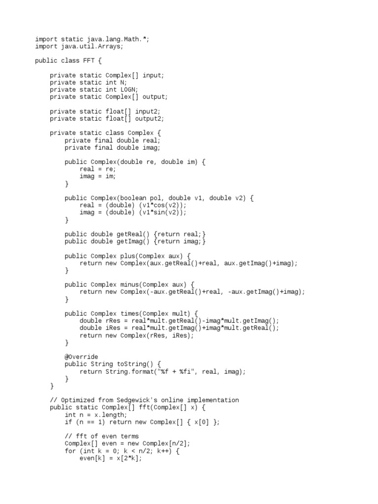 FFT | PDF | Algorithms And Data Structures | Software Engineering