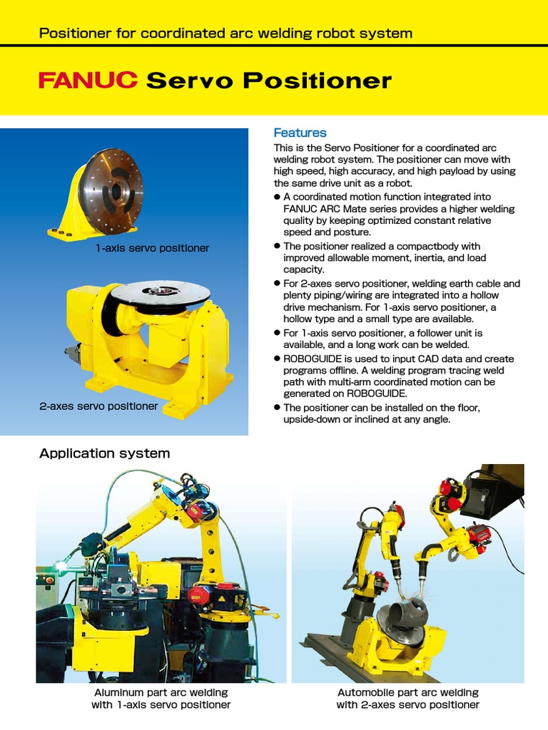 Servo Positioner: Positioner For Coordinated Arc Welding Robot System ...