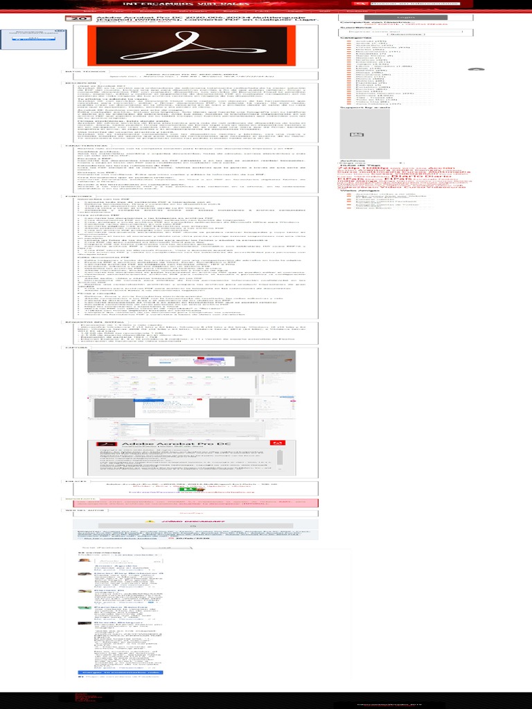 Adobe Acrobat Pro DC 2020 DESCRIPCION E INSTALACIÓN | PDF