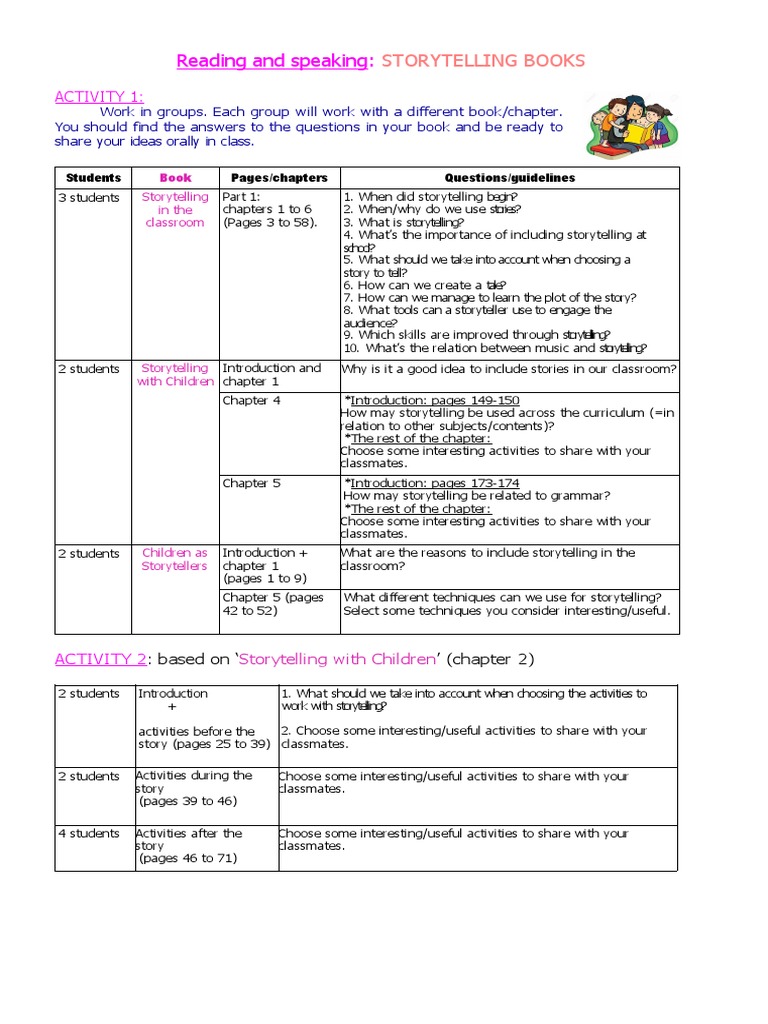 2018 Guidelines To Work With Storytelling Books | PDF | Storytelling ...