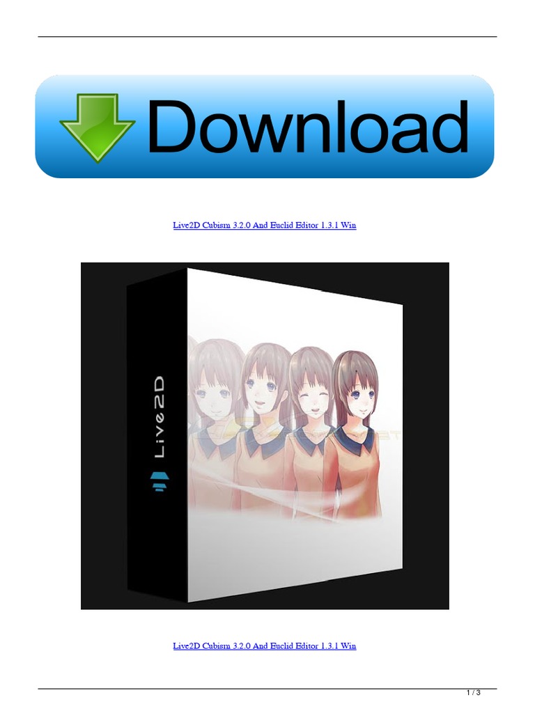 Live2D Cubism 320 and Euclid Editor 131 Win PDF | PDF | Computer Related Introductions | Software