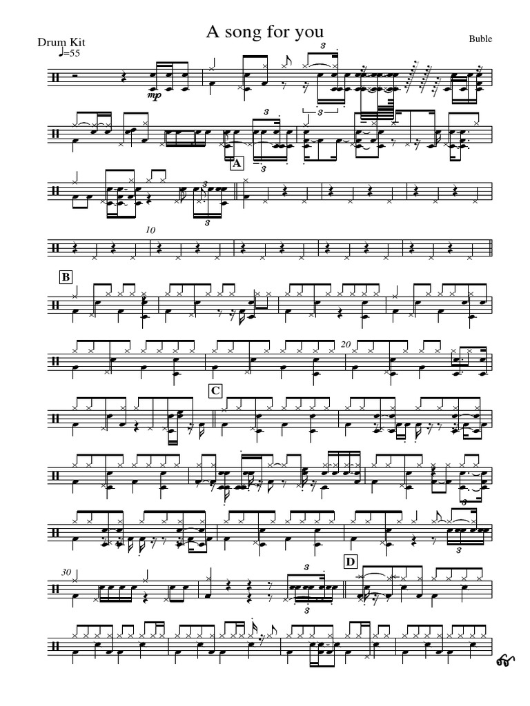 A Song For You Drums | PDF