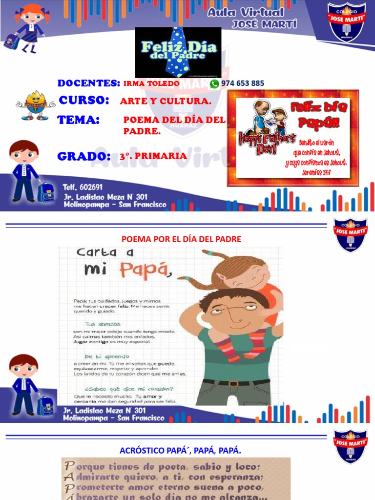 3°arte Poema Por El Día Del Padre | PDF