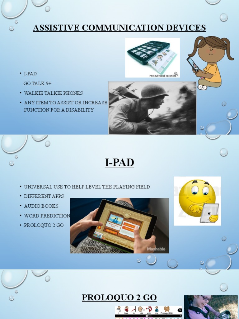 Assistive Communication Devices | PDF