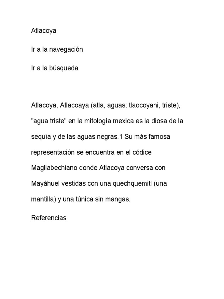 Atlacoya | PDF