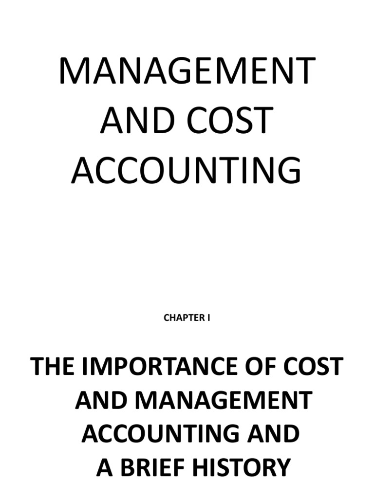 Management and Cost Accounting | PDF | Management Accounting | Cost ...