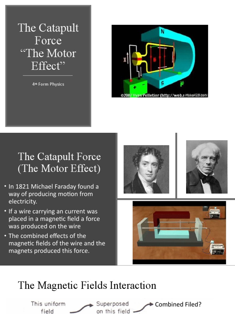 The Catapult Force "The Motor Effect": 4 Form Physics | PDF | Electric ...