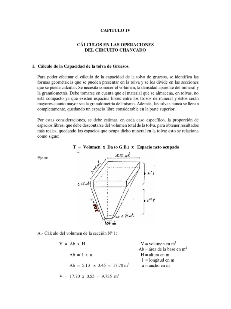Cálculos Metalúrgicos 2 | PDF | Volumen | Masa