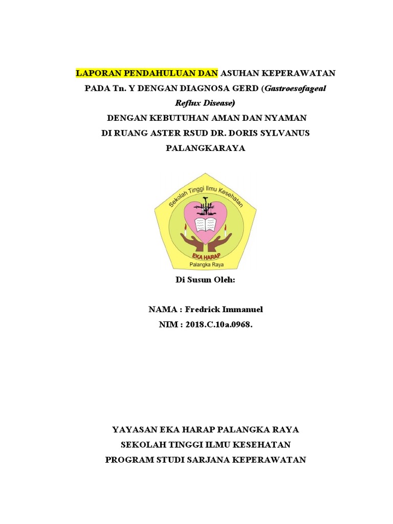 LP DAN ASKEP GERD Fredrick I. | PDF