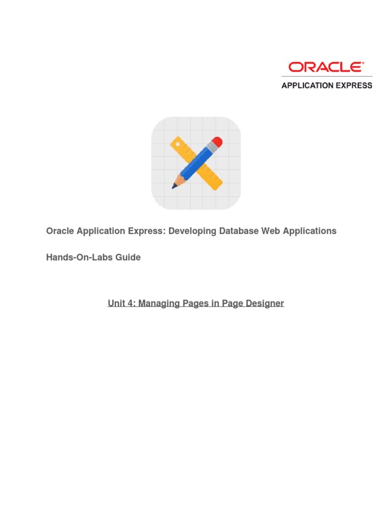 Oracle Application Express: Developing Database Web Applications | PDF | Databases | Application ...