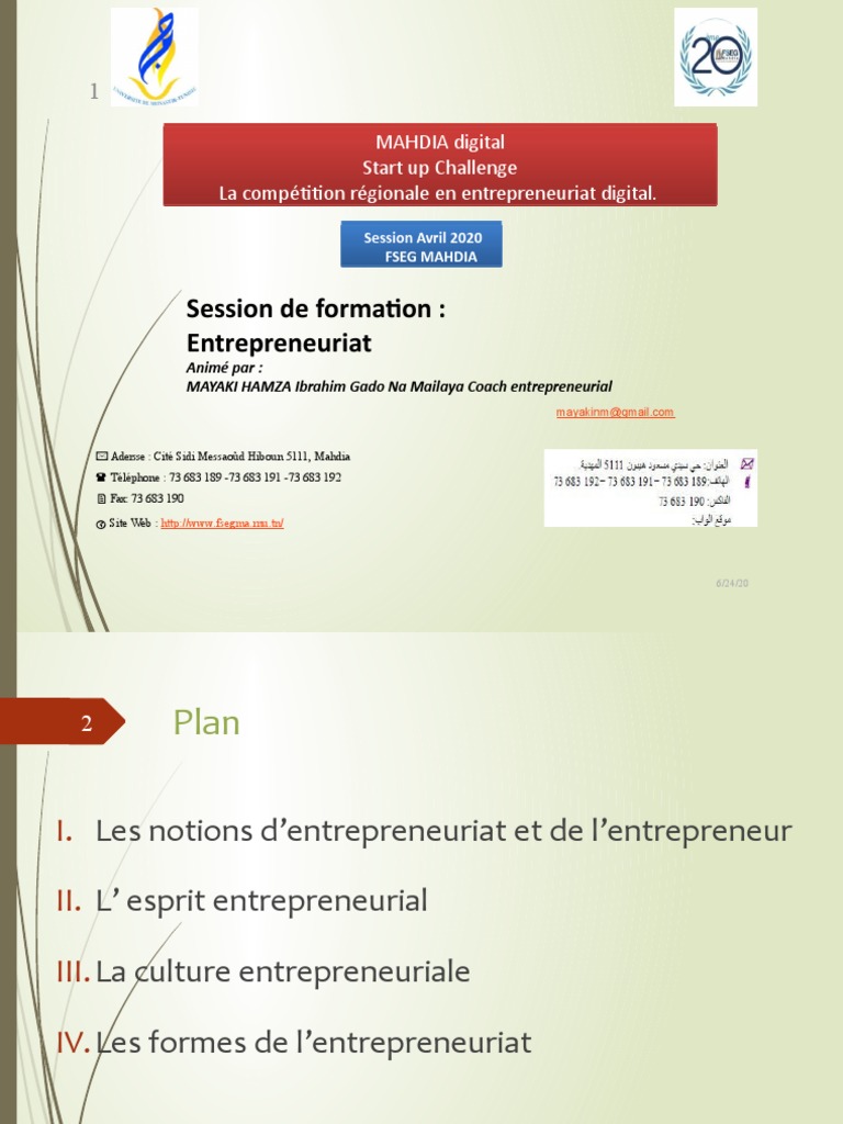 Présentation Final | PDF | Entrepreneuriat | Innovation