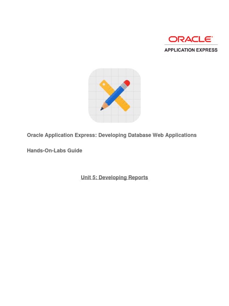 Oracle Application Express: Developing Database Web Applications | PDF | Databases | Web Application