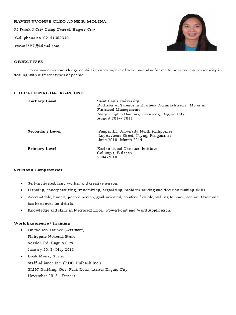 Raven Yvonne Cleo Anne R. Molina | PDF | Business