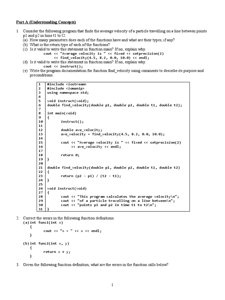 Practical 04 - More On Functions | PDF | Scope (Computer Science ...