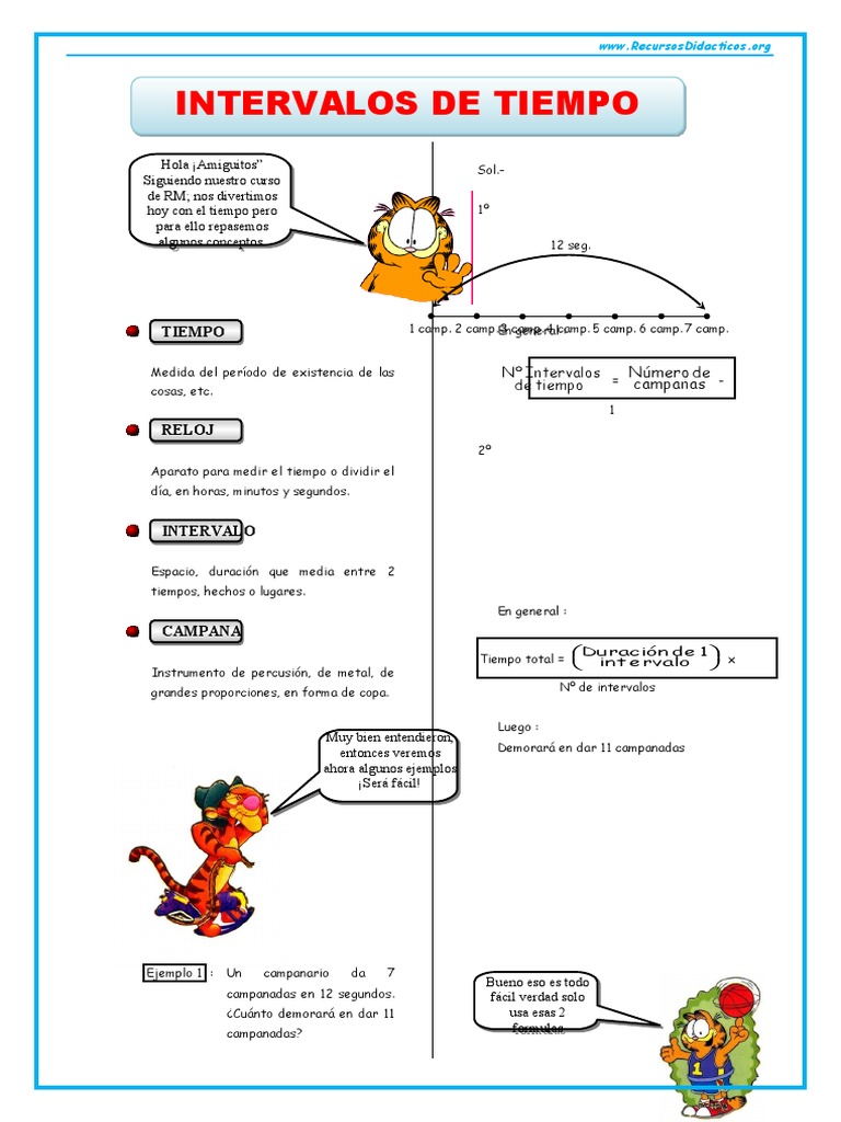 Intervalos de Tiempo | PDF | Reloj | Hora