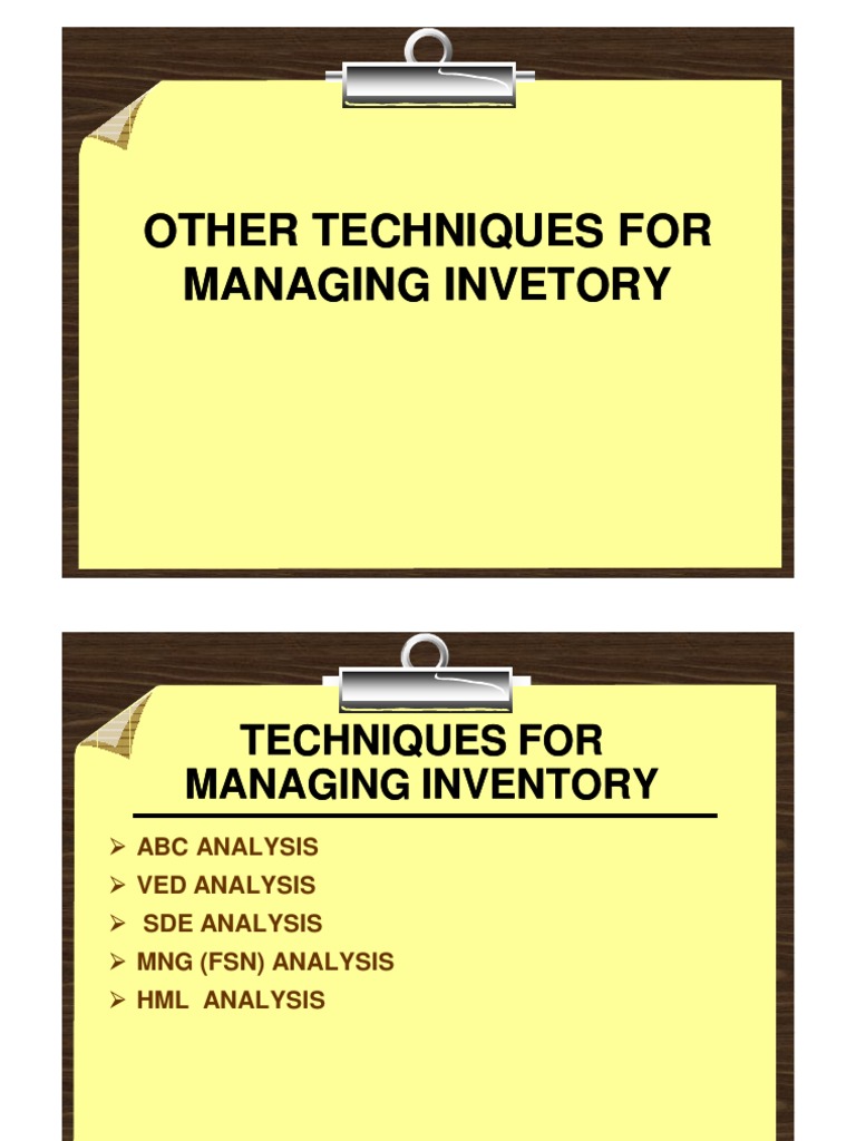 VED Analysis in Inventory Management | PDF | Inventory | Demand