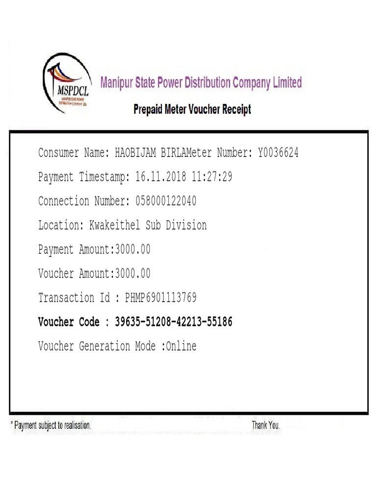 MANIPUR Receipts PHMP6901113769 | PDF