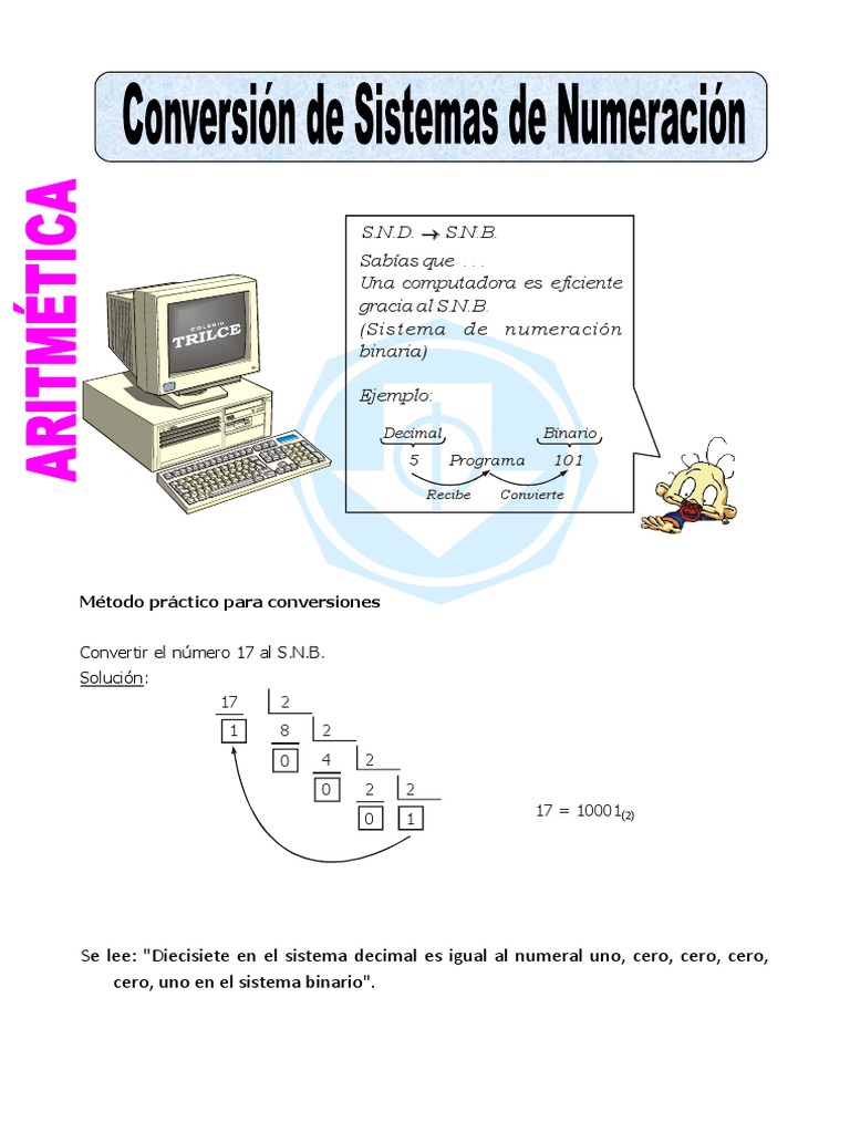 Conversion de Sistemas de Numeracion | PDF