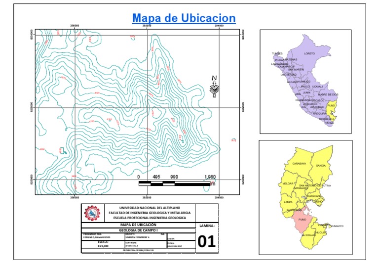 Mapa Geológico del Altiplano | PDF
