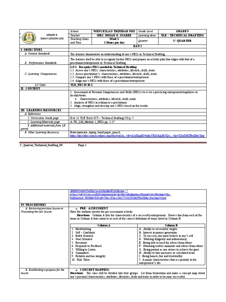 Lesson 1 - Pecs | PDF | Entrepreneurship | Risk
