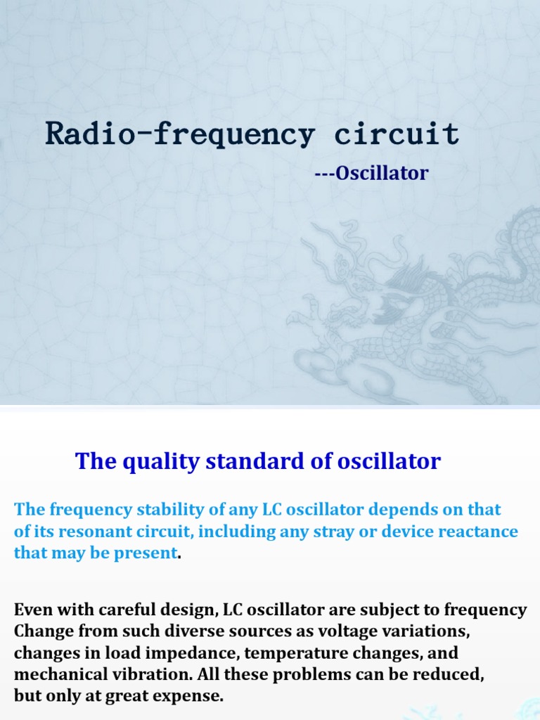 Radio-Frequency Circuit4 | PDF | Electronic Oscillator | Electrical Network