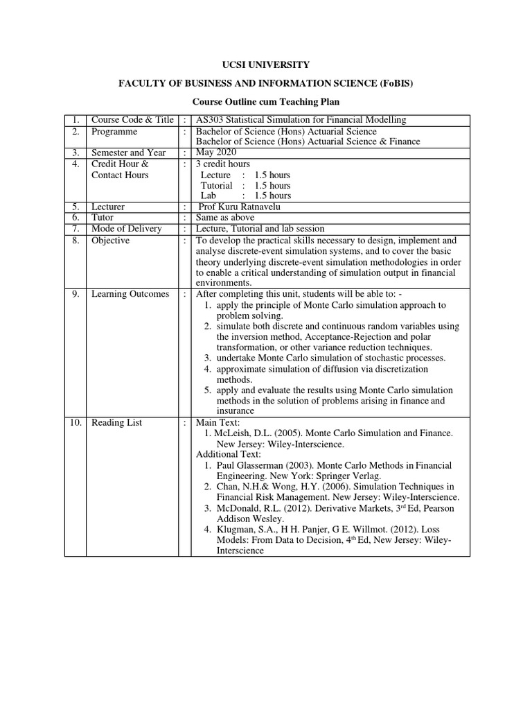 Ucsi University Faculty of Business and Information Science (Fobis ...