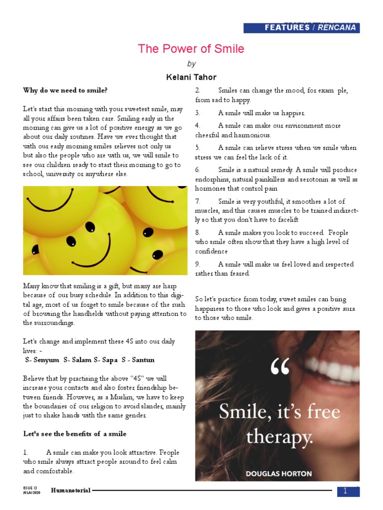 The Power of Smile | PDF | Emotions | Behavioural Sciences