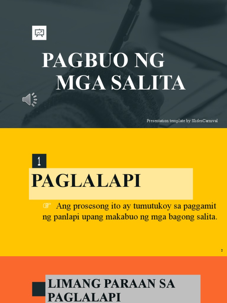 Pagbuo G Mga Salita | PDF