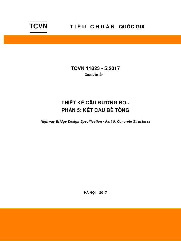 Tieu Chuan Quoc Gia TCVN 11823 2017 Ve Thiet Ke Cau Duong Bo Part05 | PDF