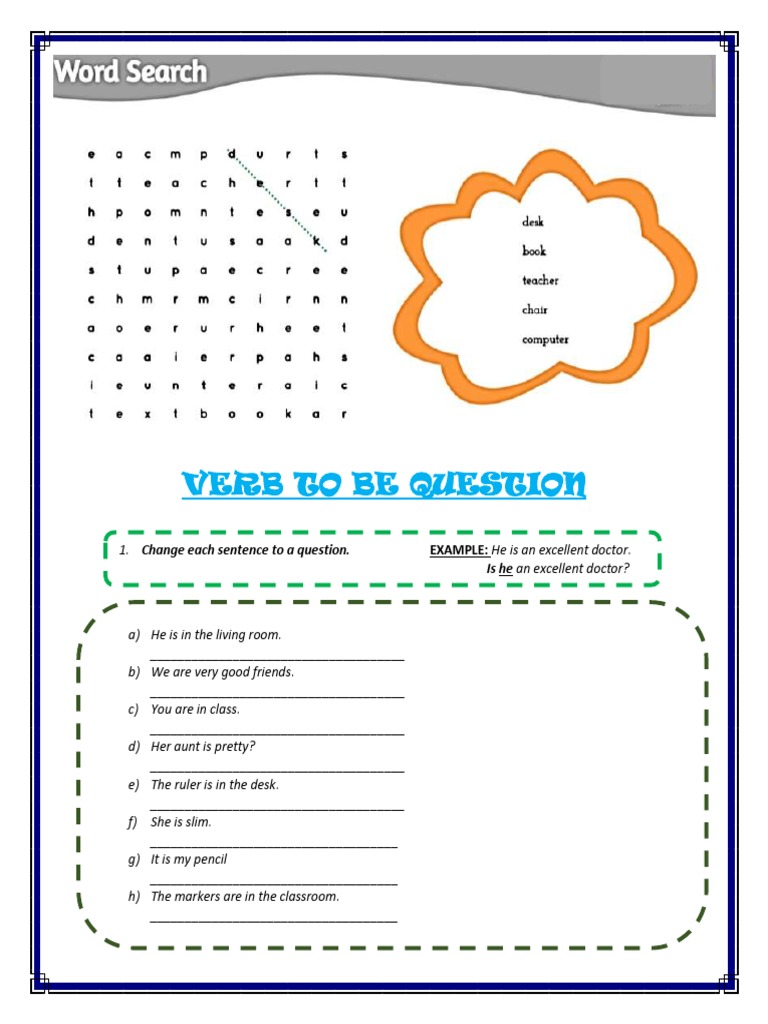 Activity Verb To Be Question | PDF