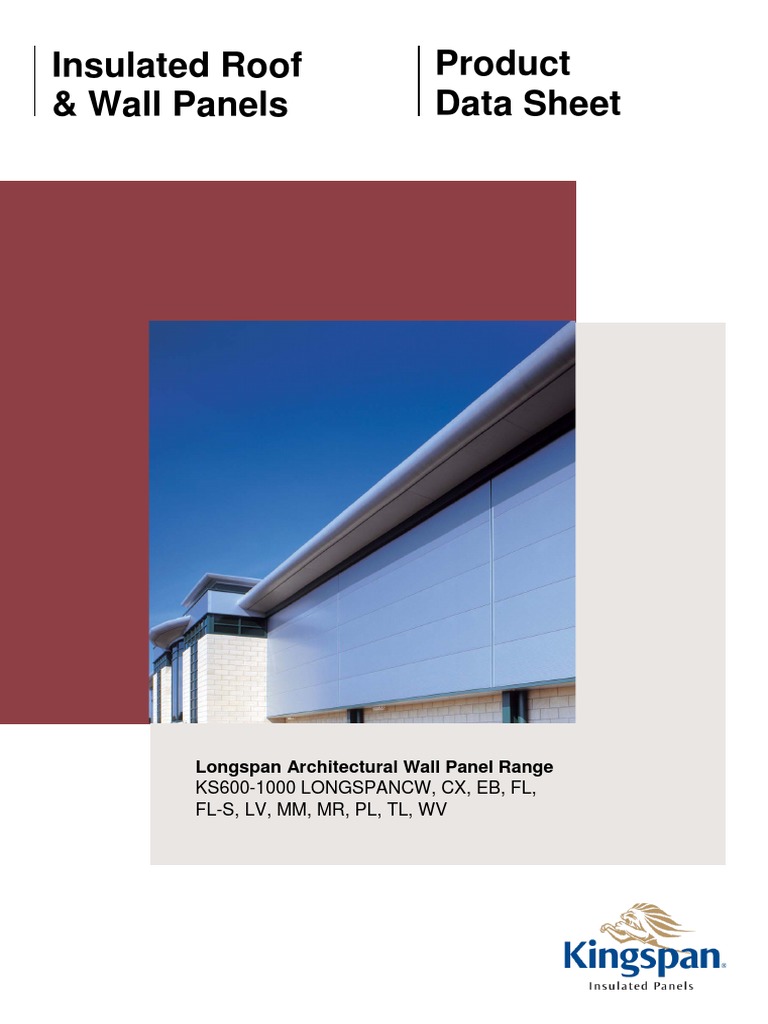 UK W LS Longspan Product Data Sheet | PDF | Sheet Metal | Materials