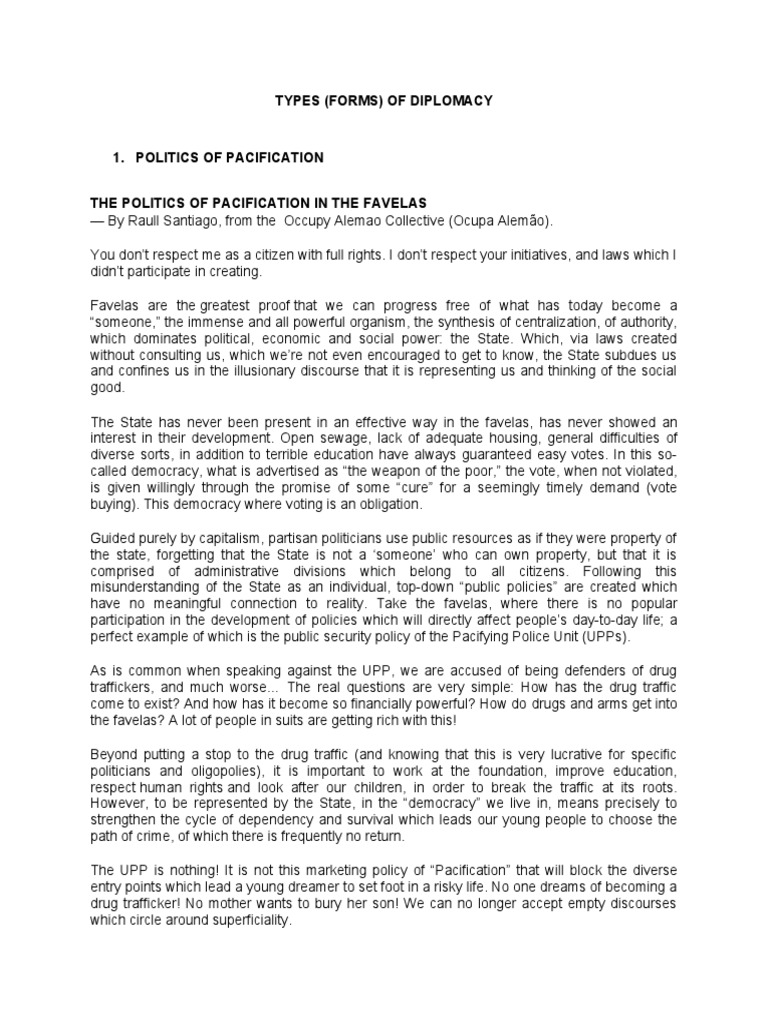 Types of Diplomacy | PDF | North American Free Trade Agreement ...