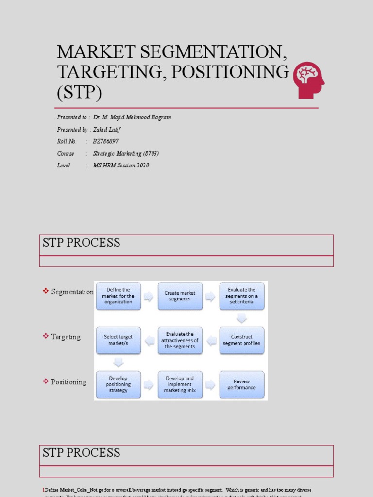 Detailed Market Segmentation, Targeting, Positioning | PDF | Market ...