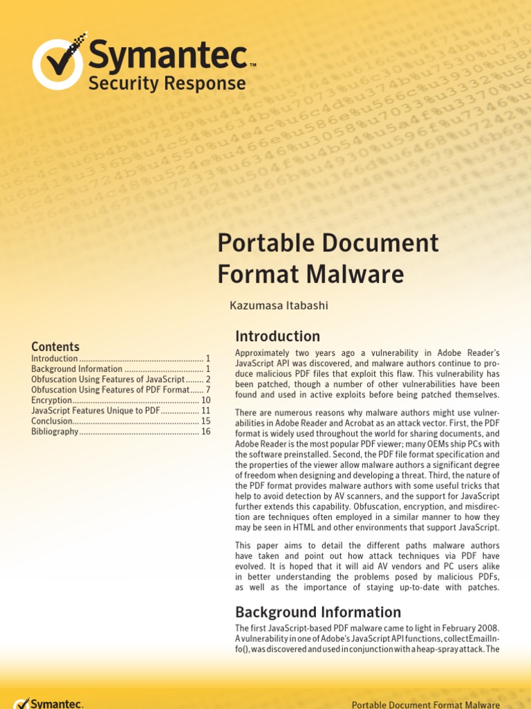 Portable Document Format Malware | Download Free PDF | Malware ...