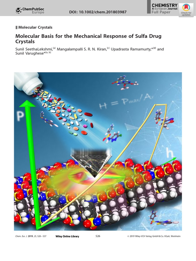 Molecular Basis For The Mechanical Response of Sulfa Drug Crystals | PDF