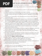 Library Rules and Regulations | PDF | Librarian | Libraries