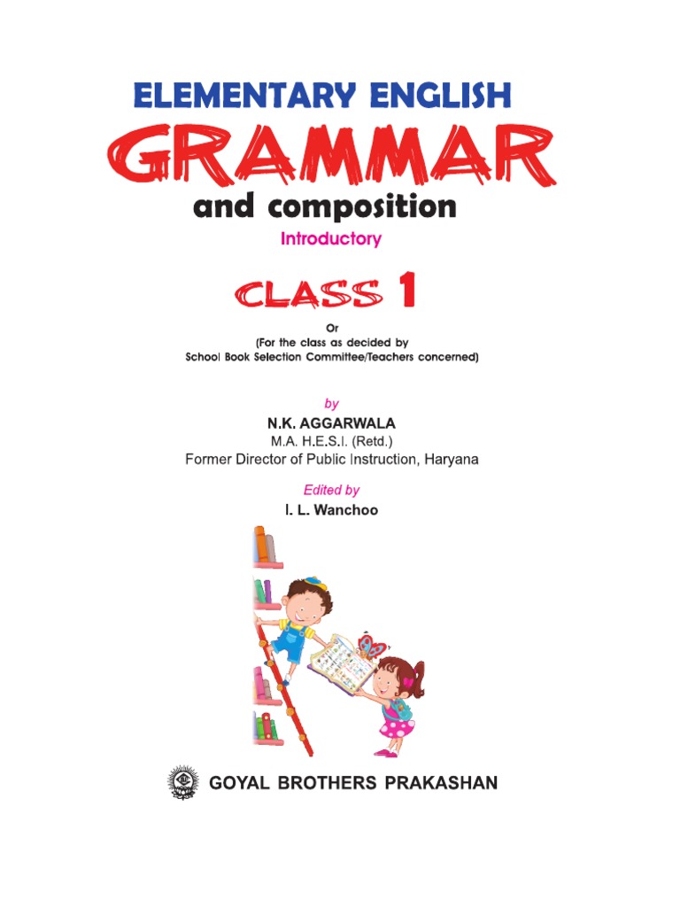 Elementary English Grammar Class-1 | PDF