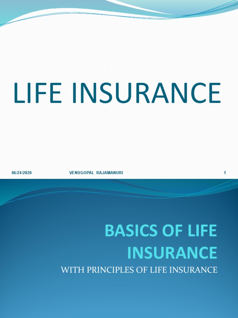 Life Insuance - Basics, Principles, Products | PDF | Life Annuity ...