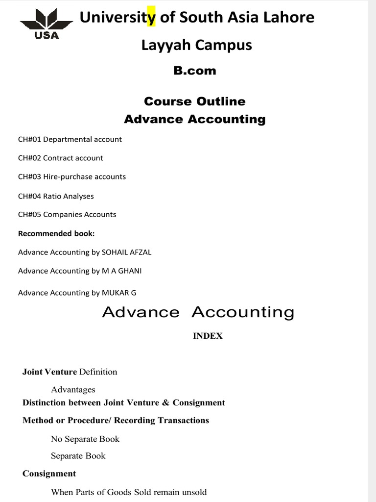 Fdocuments - in - Adv Accounting by Ma Ghani | PDF | Corporations | Economies