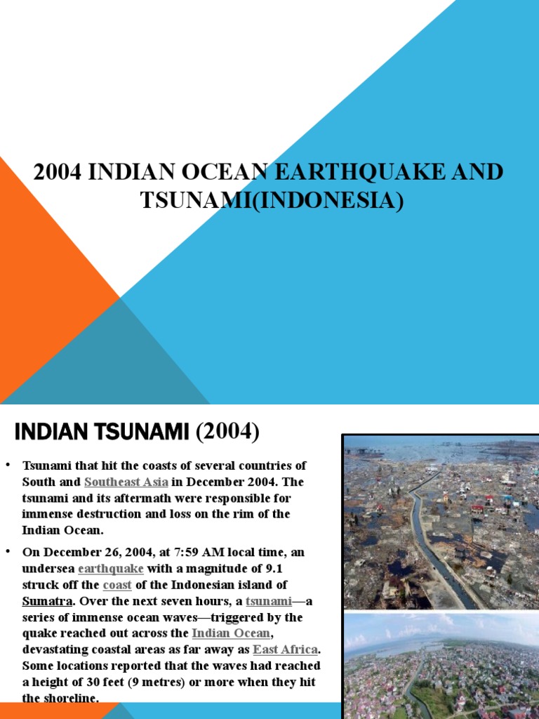 2004 Indian Ocean Tsunami Disaster | PDF | Tsunami | Earthquakes