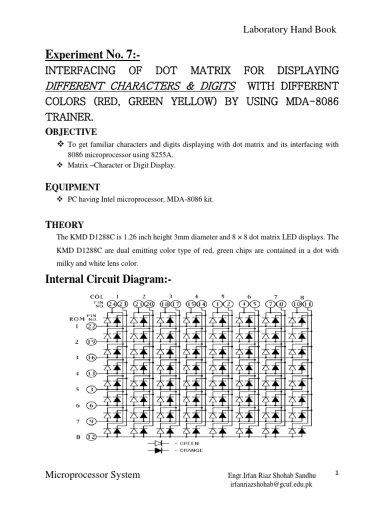 Experiment No.7 MicroProcessor PDF | PDF | Microprocessor | Personal ...
