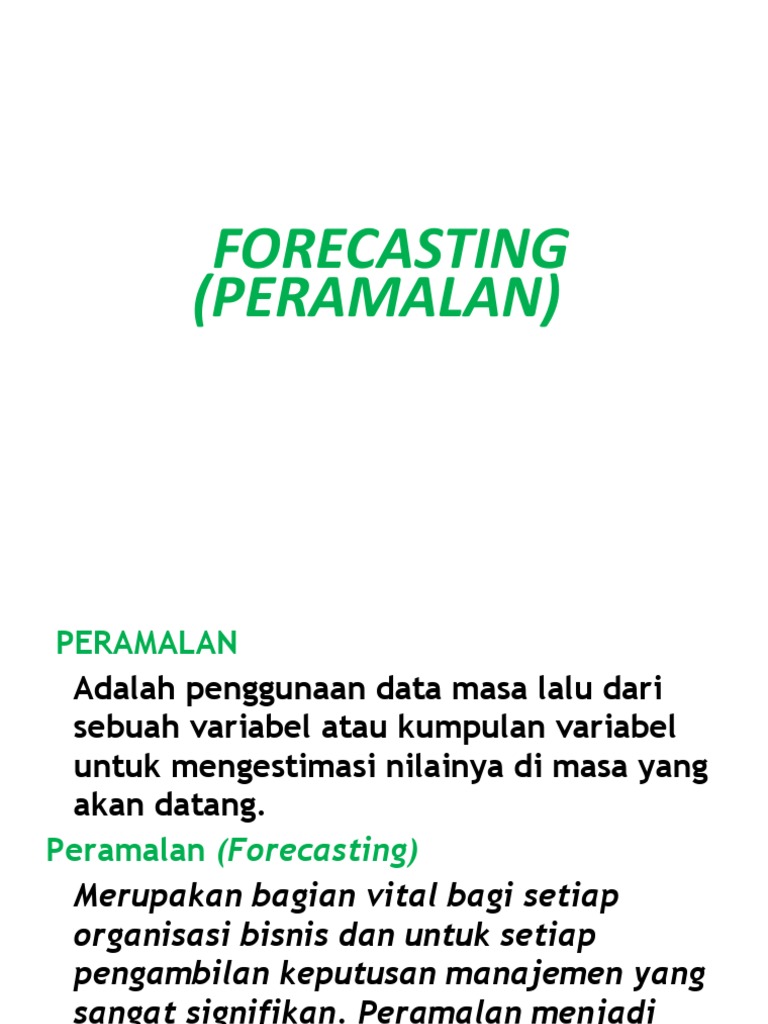 05 Forecasting | PDF