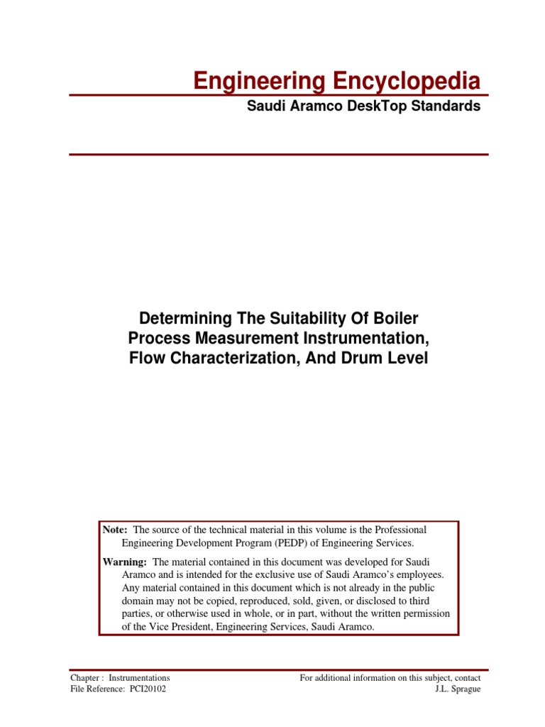 Boiler - Process Measurement and Instrumentation | PDF ...