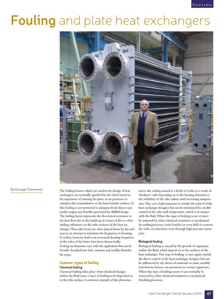 Fouling and Plate Heat Exchanger | PDF | Heat Exchanger | Corrosion