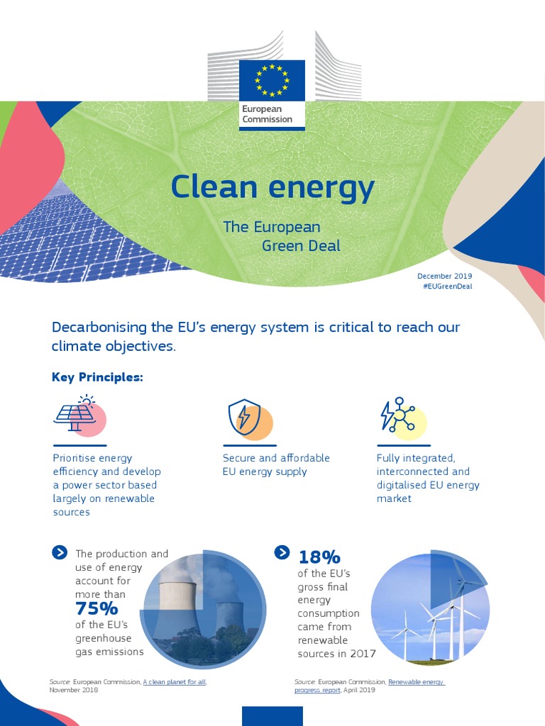 Clean Energy: The European Green Deal | PDF | Sustainable Energy ...